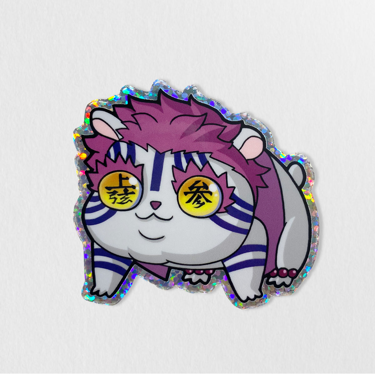 Akaza Glitter Sticker– yohannesdraws